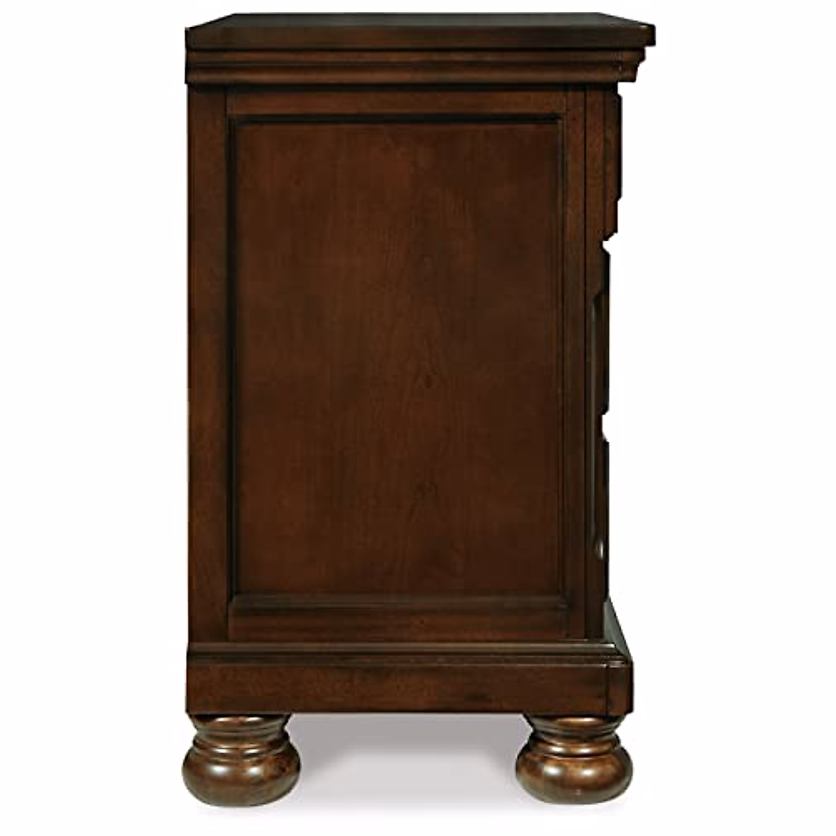 Signature Design by Ashley Porter Classic 2 Drawer Nightstand with Dovetail and Ball-bearing Construction, Dark Brown