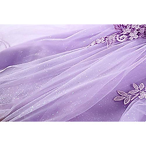 LZH Baby Girls Birthday Dress Wedding Party Flower Dress (5801-Purple,12M)