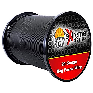 PetSmart Invisible Fence Compatible Above Ground or Underground Wire for DIY Electric Pet Fence - 1500 Foot Spool of Better Quality High Performance Solid Core Copper Wire for Easy Installation