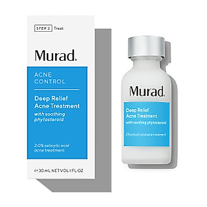 Murad Deep Relief Acne Treatment - Acne Control Max Strength 2% Salicylic Acid, Healing Treatment for Deep, Uncomfortable Acne, 1 Fl Oz
