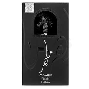 Lattafa Perfumes Maahir Black Edition Eau de Parfum - EDP 100ML(3.4 oz) I Bold and Rich Oud Fragrance I Sandalwood, Musk and Vanilla Notes I Signature Arabian Perfumery I