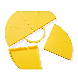 hand2mind Plastic Connecting Fraction Circles, Fraction Manipulatives, Unit Fraction, Rainbow Circle Math Manipulatives, Fraction Games, Montessori Math, Homeschool Supplies (Set of 5)