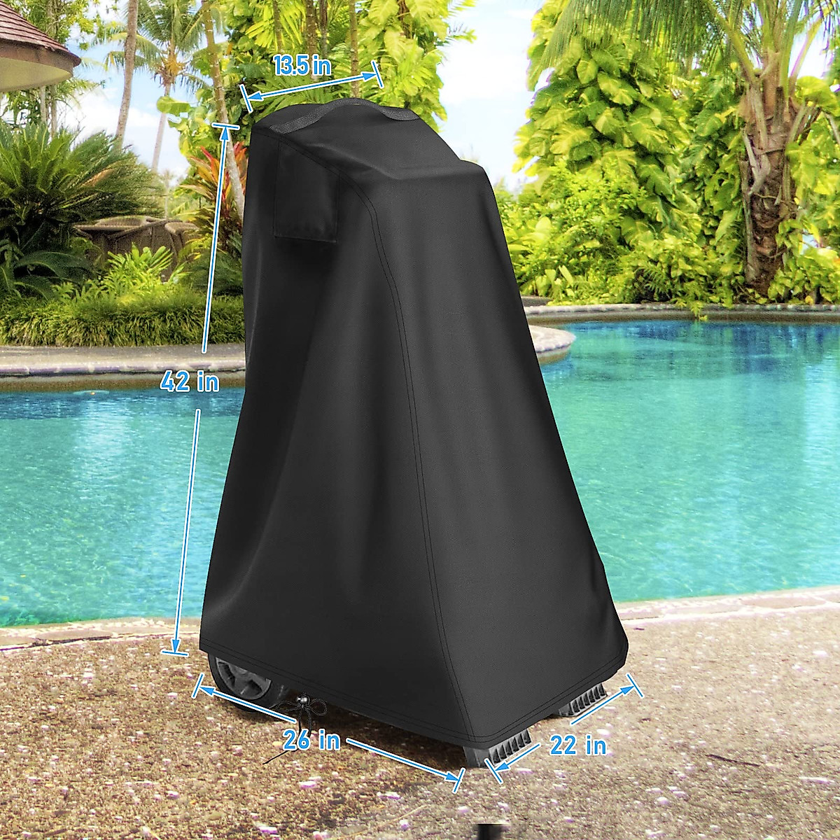 Robotic Pool Cleaner Caddy Cover Fit for Dolphin Pool Cleaner Robot, Waterproof Pool Robot Cleaner Caddy Cover