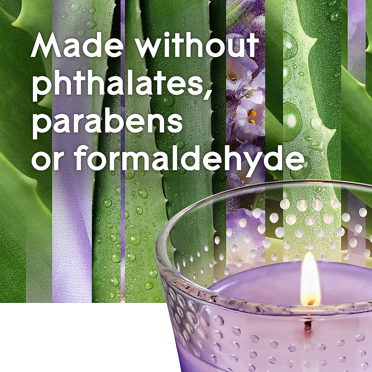 Glade Candle Jar, Air Freshener, Tranquil Lavender & Aloe, 3.4 Oz