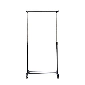 DNYSYSJ Clothes Drying Rack, Hanger Storage Drying Rack Height Adjustable, Composite Tube Telescopic Drying Rack with Brake Roller, Floor-Standing Clothes Airer Dryer Drying Rack