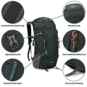 G4Free Lightweight Packable Hiking Backpack 40L Travel Camping Daypack Foldable