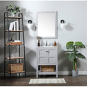Elegant Kitchen and Bath 24 inch Single Bathroom Vanity Cabinet - Grey
