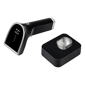 Wireless QR 2D Barcode Scanner with Cradle Handheld USB Wired Bar Code Reader Support Paper and Screen Compatible with Windows Android Mac Manual/Continuous/Auto-Induction Trigger Scanning for