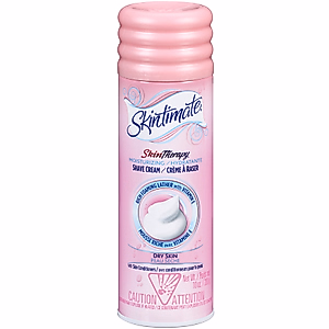 Skintimate Skin Therapy Moisturizing Shave Cream for Women with Vitamin E, Assorted color, 10 Ounce
