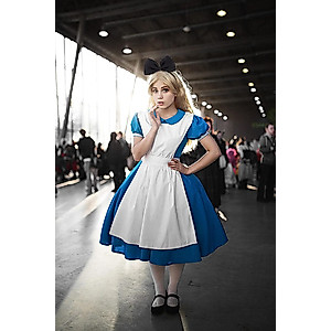 Hoshin Bow Headbands Headdress for Women and Girls, Perfect Hair Accessories for Alice in Wonderland Cosplay (Black)