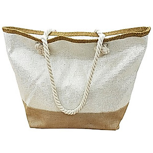 MeliMe CIOOU large Beach Bags for Women Straw Beach Bags and Totes with Zipper for Pool Gym Travel Daily Bags, Waterproof Lining (Style 10)