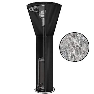 Patio Heater Cover with Fireproof Mat, Outdoor Heater Cover Patio Heater Covers Waterproof with Zipper and Straps, Propane Heater Cover, Heat Lamp Cover, Garden Patio Heater Cover