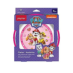 Playtex Mealtime Paw Patrol Plates for Girls, 2 Pack