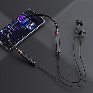Bluetooth Neckband Headphones for Samsung S22 Ultra S23 in-Ear Magnetic Earbuds Noise Canceling Bass Stereo Sound Mic Wireless Earbuds for iPhone 14 13 Galaxy Fold4 Flip3 S21 A53 A54 A14 Pixel 7 Pro 6