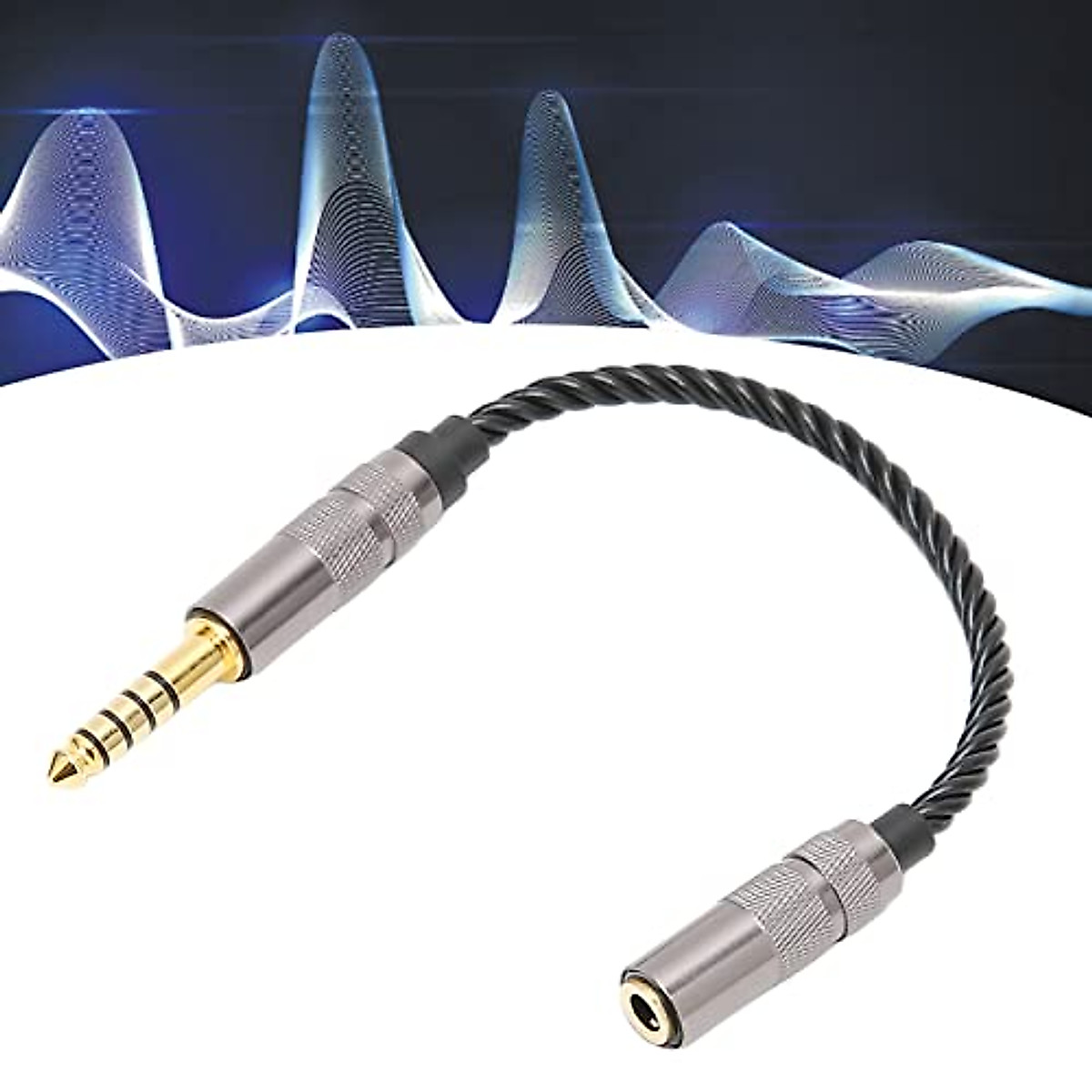 Headphone Adapter Cable, Gold Plated Connector, 4.4MM Balanced Male to 3.5MM Stereo Female, OFC Core Anti Interference Suitable for NW ZX507 DMP Z1 NW ZX300a