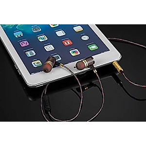 JOVERS Headphones Earbuds with HD Mic 3.5mm Jack for Earbud Earphone Android PC Tablets Laptops MP3 MP4 PS4 Players Ergo-Fit in-Ear Sport Earphones Noise Isolating Stereo Sound (White)