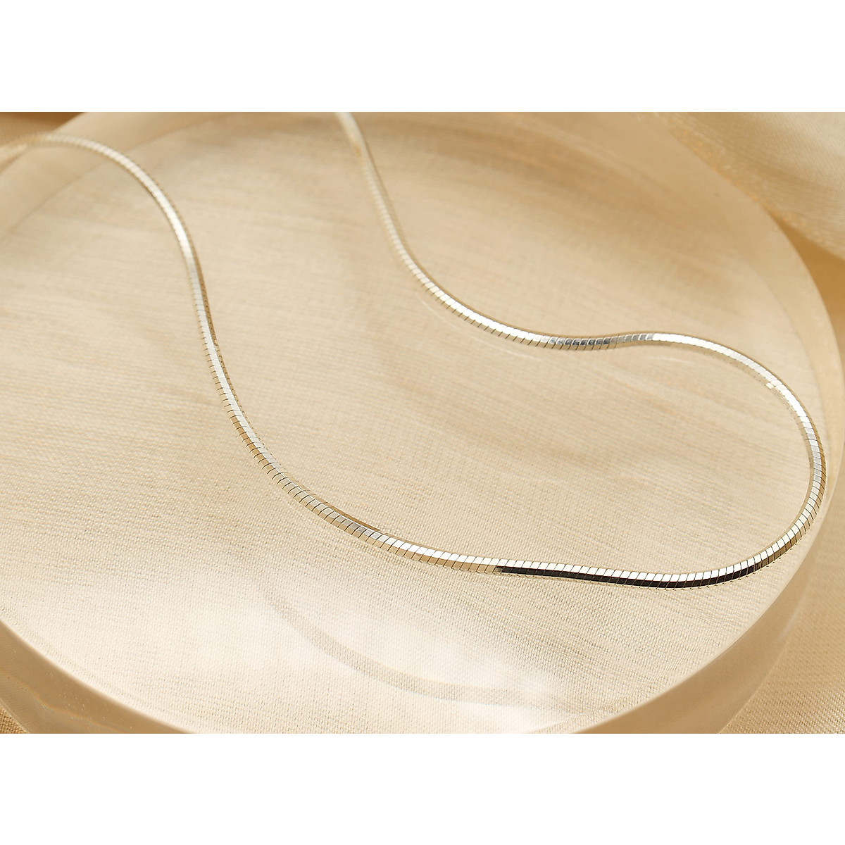 PORI JEWELERS 925 Sterling Silver 1.5MM Magic 8 Sided Italian Snake Chain (18, Silver)