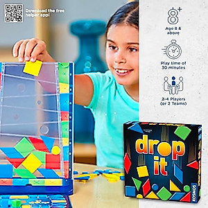 Thames & Kosmos Drop It | Super Fun Family Strategy Game | Parents' Choice Silver Award Winner, Multi-Color Small