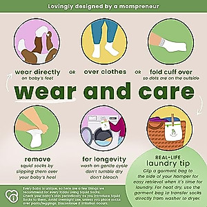 squid socks Viscose from Bamboo Socks | 0-6M, 6-12M, 12-24M, & 2T-3T | Socks that Stay On | As Seen on Shark Tank | Cloud