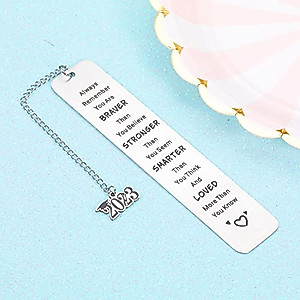 Inspirational Gifts for Women Men Graduation Gifts for Her Him Teens End of Year Student Gifts from Teacher Bulk Class of 2023 Graduates Gifts for Students Son Daughter from Mom Dad Bookmark for Her