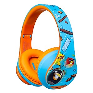PowerLocus Kids Headphones Angry Birds Edition, Wireless Kids Headphones, 85dB Volume Limited, Foldable Bluetooth Headphones with Case, Wired and Micro SD mode, Built-in Mic for Phone/iPad/School