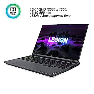 Lenovo Legion 5 Pro Gaming Laptop, 16.0" QHD IPS 165Hz, Ryzen 7 5800H, GeForce RTX 3070 8GB（140W）,RGB Backlight KB，Win 10, w/ Accessories (32GB RAM 3200 | 2TB PCIe SSD)