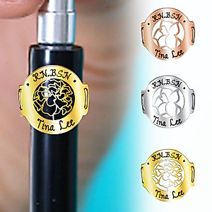 Personalized Stethoscope Name Tag Custom Stethoscope Charm Stethoscope ID Tag Customized Name Badge Accessories for Nurse Doctor RN Medical Assistant Nurses Graduation Gift