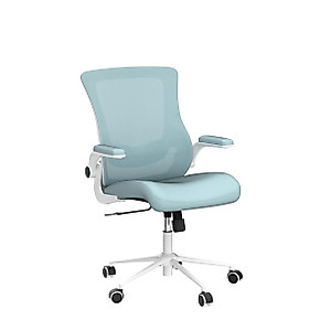 Misolant Desk Chair, Comfortable Office Chair, Ergonomic Chair, Mesh Office Chair with Adjustable Lumbar Support and Flip up Armrest, Recline Office Chair Ergonomic Desk Chair