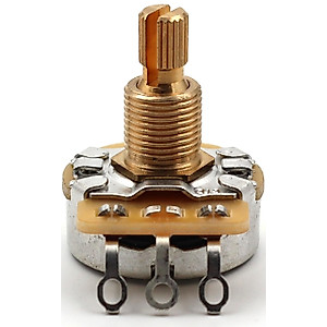 CTS 500k pot, 500k potentiometer guitar potentiometer for volume and tone, short Split Shaft Audio Taper Pots - Set of Four (4X) - 10% Tolerance - TAOT The Art Of Tone