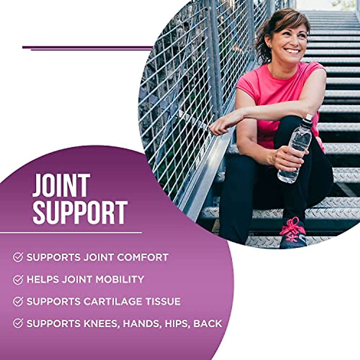 Glucosamine with Chondroitin Sulfate, Turmeric, MSM, Boswellia - Triple Strength Joint Support Supplement - Support for Joint Health and Mobility - Includes Quercetin, Bromelain - 240 Capsules