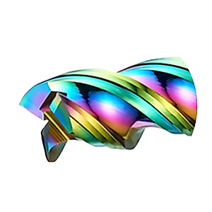 WEXWE Tools DLC Series Carbide Square End Mill, Diamond-Like Coating, End Mill for Aluminum, Copper, Magnesium Alloys, High Silicon Aluminum, Composite Materials,3 Flute,1/4 Shank (.25(1/4)", 2pcs)