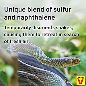 Victor VP364B Snake-A-Way Outdoor Snake Repelling Granules 4LB Snake Away Repellent - Repels Againts Poisonous and Non-Poisonous Snakes