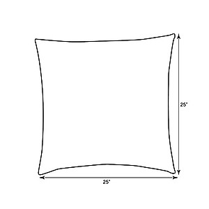 Pillow Perfect Outdoor/Indoor Corinthian Driftwood Floor Pillow, 25" x 25"