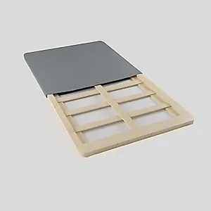 Zutan, 1.5-Inch Split Bunkie Board for Mattress/Bed, Fully Assembled, Improved Comfort and Support, Twin(Set of 2), Grey