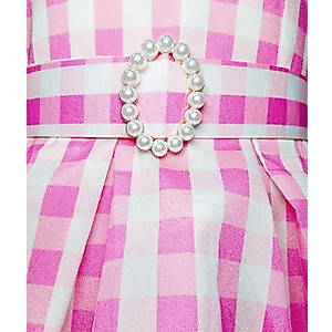 Coolproud Movie Dolls 2023 Margot Robbie Pink Dress Costume for Girls Kids 3T 4T