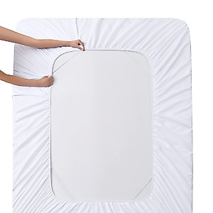 Manyshofu Extra Deep Pocket Queen Sheet Sets - Hotel Luxury 1800 Thread Count Sheets & Pillowcases - Microfiber Bedding Set up to 24" Mattress - Pure White Bed Sheets 18-24 Inch Deep Pockets - 4 Piece