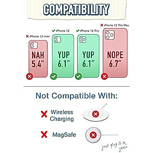 Smartish iPhone 12/12 Pro Crossbody Case for Women - Dancing Queen [Purse/Clutch with Detachable Strap & Card Holder] - Stiletto Black-Silver