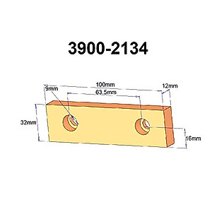 HHIP 3900-2134 Replacement Bolt-On Spare Jaw, For 4" Milling Vises (Pack of 1)