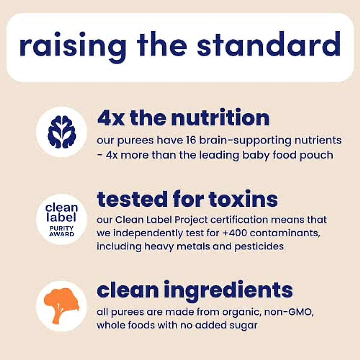 Cerebelly Organic Sweet Potato Pinto Bean & Chicken Bone Broth Puree | 6+ Months Baby Food Pouches | Non-GMO, Tested for Heavy Metals | Protein, Healthy Fats, 16 Nutrients | 4 Oz Pouch (6 Pack)