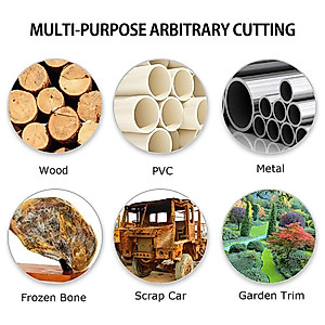 Generic Reciprocating Saw Blade Set, 18TPI10TPI6TPI Wood Pruning Saw Blade for MetalWood Cutting Compatible with Ryobi, Bosch Decker, Makita, Dewalt (4)