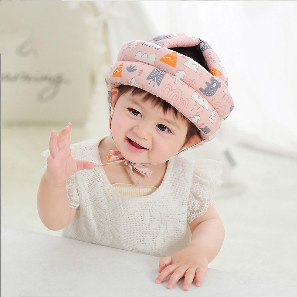 DaMohony Baby Helmet for Crawling Walking, Baby Infant Toddler Helmet Head Protector, No Bump Safety Head Cushion Bumper Bonnet, Baby Safety Headguard Shock-Absorbent Protective Hat