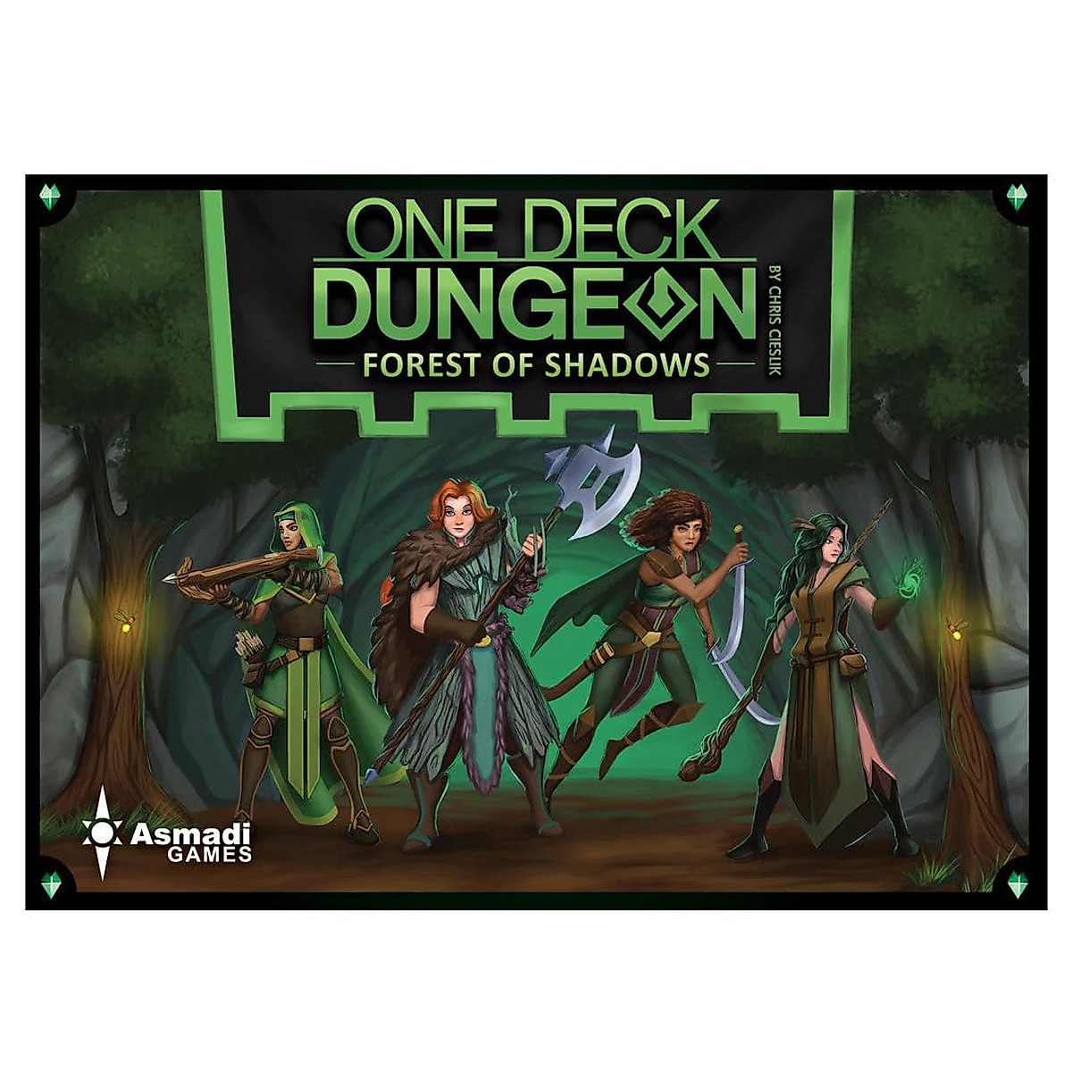 Asmadi Games One Deck Dungeon: Forest of Shadows Board Games , Green
