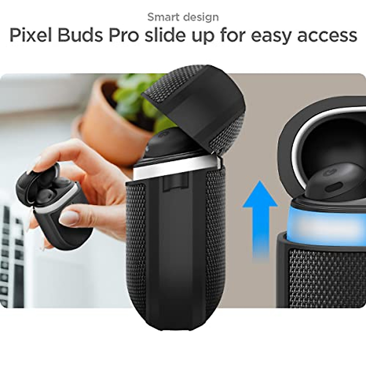 Spigen Classic Fit Designed for Google Pixel Buds Pro Case (2022) - Black