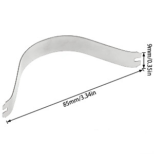 Haidong Stainless steel photo frame spring clip Photo frame spring retaining clip DIY photo frame tool picture frame spring clip is used for picture frame hanging -60PCS（85 * 9mm）