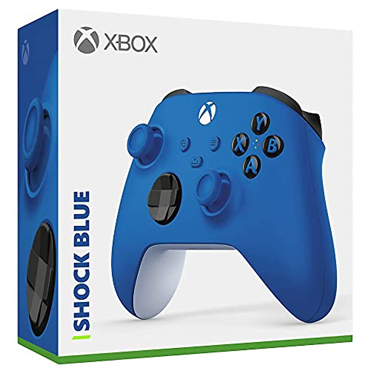 Microsoft QAU-00001 Xbox Wireless Controller Shock Blue Bundle with Wireless Controller for Xbox Series X/S - Electric Volt