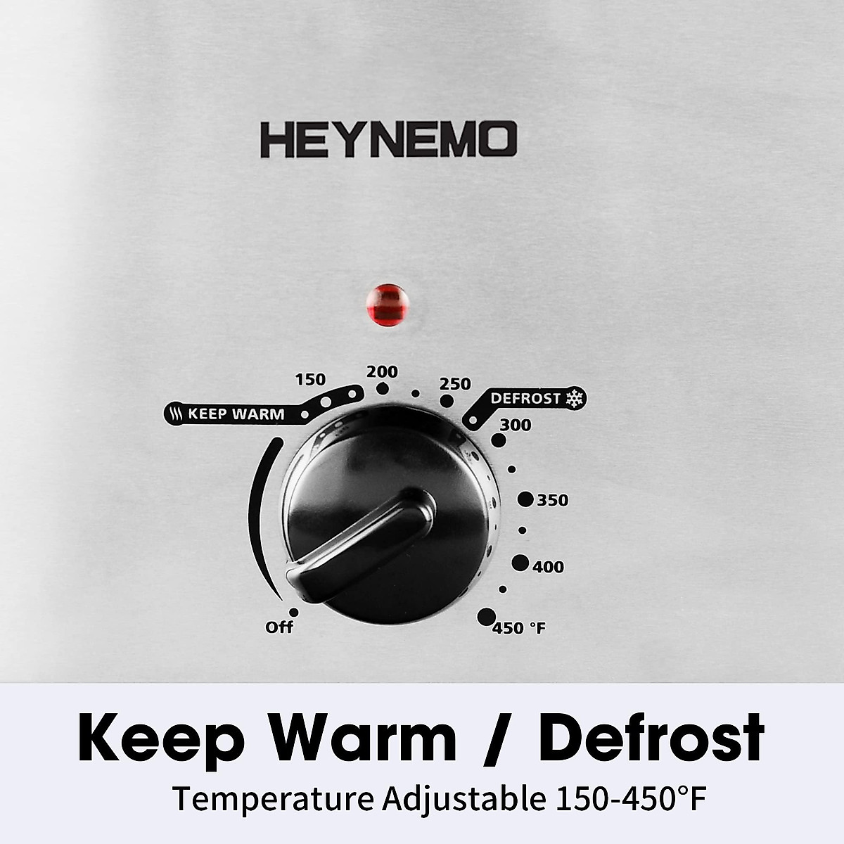 22 Quart Roaster Oven, Electric Turkey Roaster with Self-Basting Lid Design, Large Stainless Steel Electric Turkey Roaster Oven Large Roaster with Removable Pan & Rack, Silver