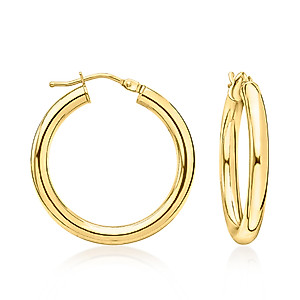 Ross-Simons Italian 18kt Yellow Gold Hoop Earrings