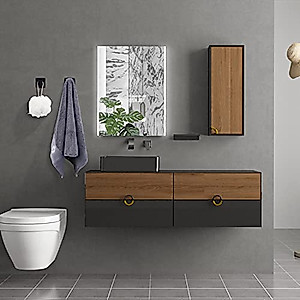 Nolimas 2 Pack Matte Black Towel Hook Stainless Steel Bathroom Rustproof Clothes Towel Coat Hook Wall Mounted Square Toilet Kitchen Heavy Duty Door Hanger