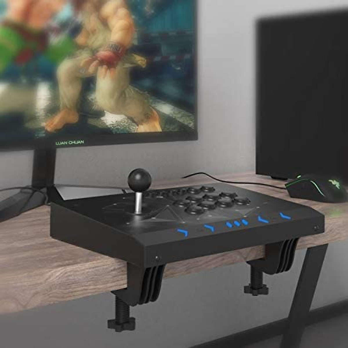 Fight Sticks PC,Arcade PC Joysticks Fight Stick Street Fighter Video Game Controller Fighting Joystick for PC, Nintendo Switch, NEOGEO Mini, NeoGeo Pro, PS3,Raspberry Pi, PS Classic, Android