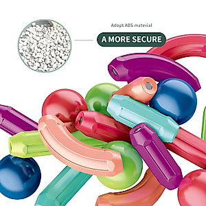 Jofarstep Magnetic Balls and Rods Set, Magnetic Building Set, Magnetic Balls and Sticks - Featuring Safe, Extra-Strong, Montessori Toys STEM Stacking Toys for Boys & Girls 3+ (42 PCS)